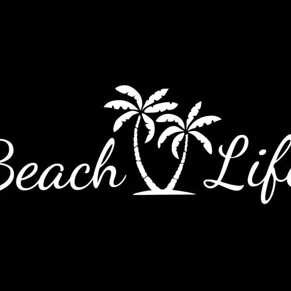 Beach Life Decal - Etsy