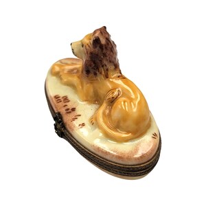 Jungle Lion Limoges Box Porcelain Figurine - Etsy