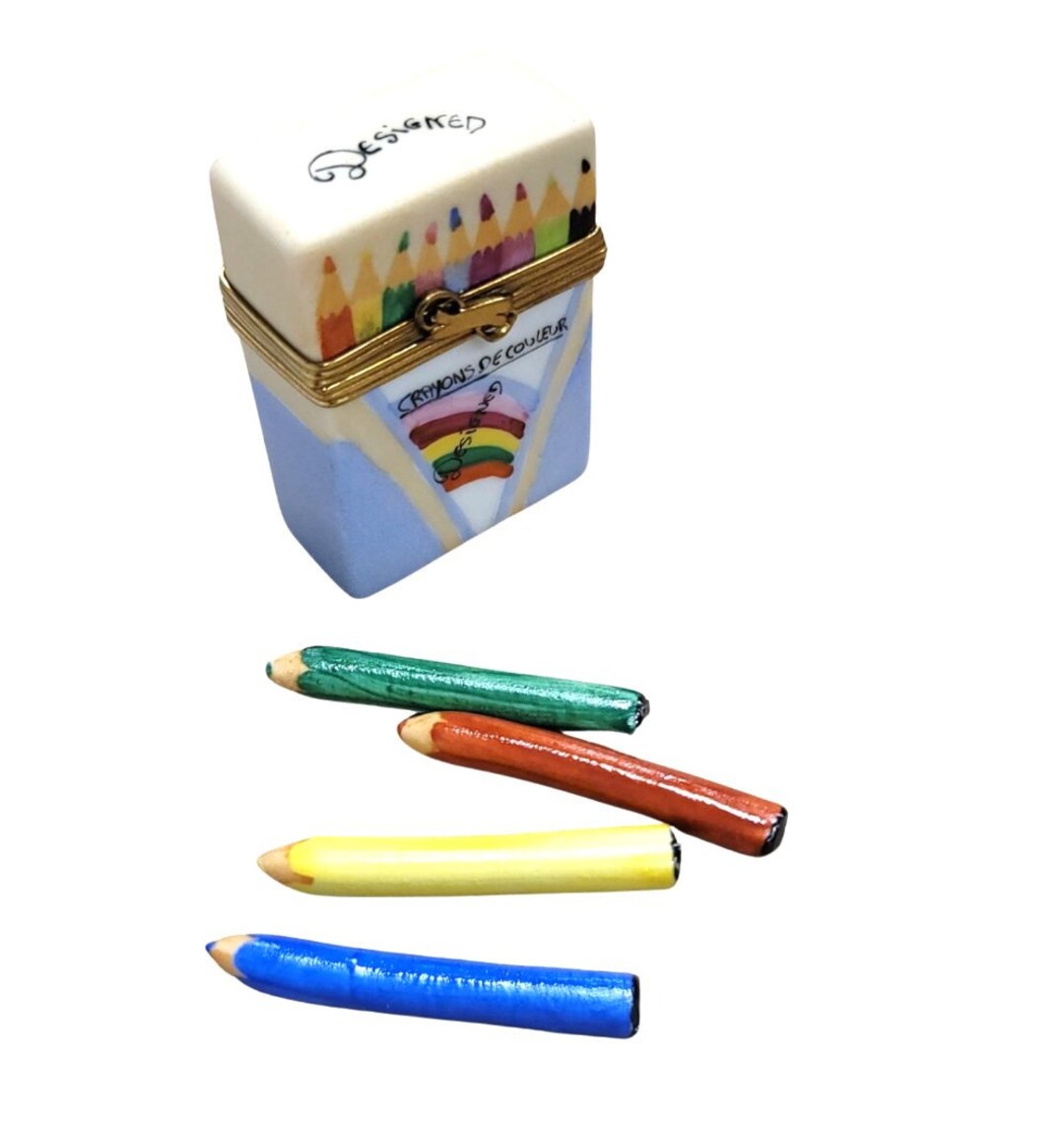 Crayon De Couleur Limoges Box Porcelain Figurine - Etsy