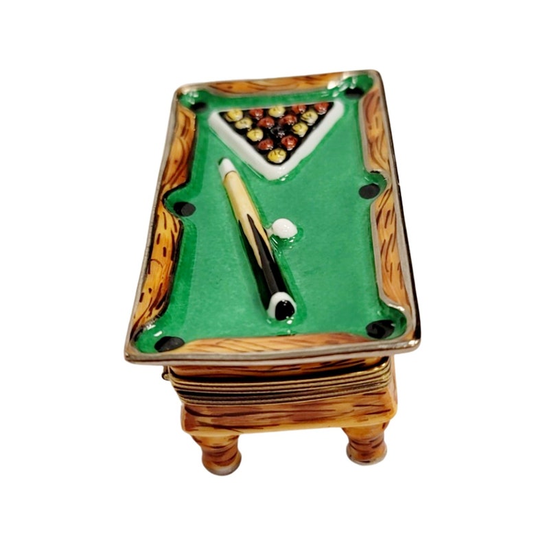 Billiards Pool Table 8 Ball Game Limoges Box Porcelain Figurine - Etsy
