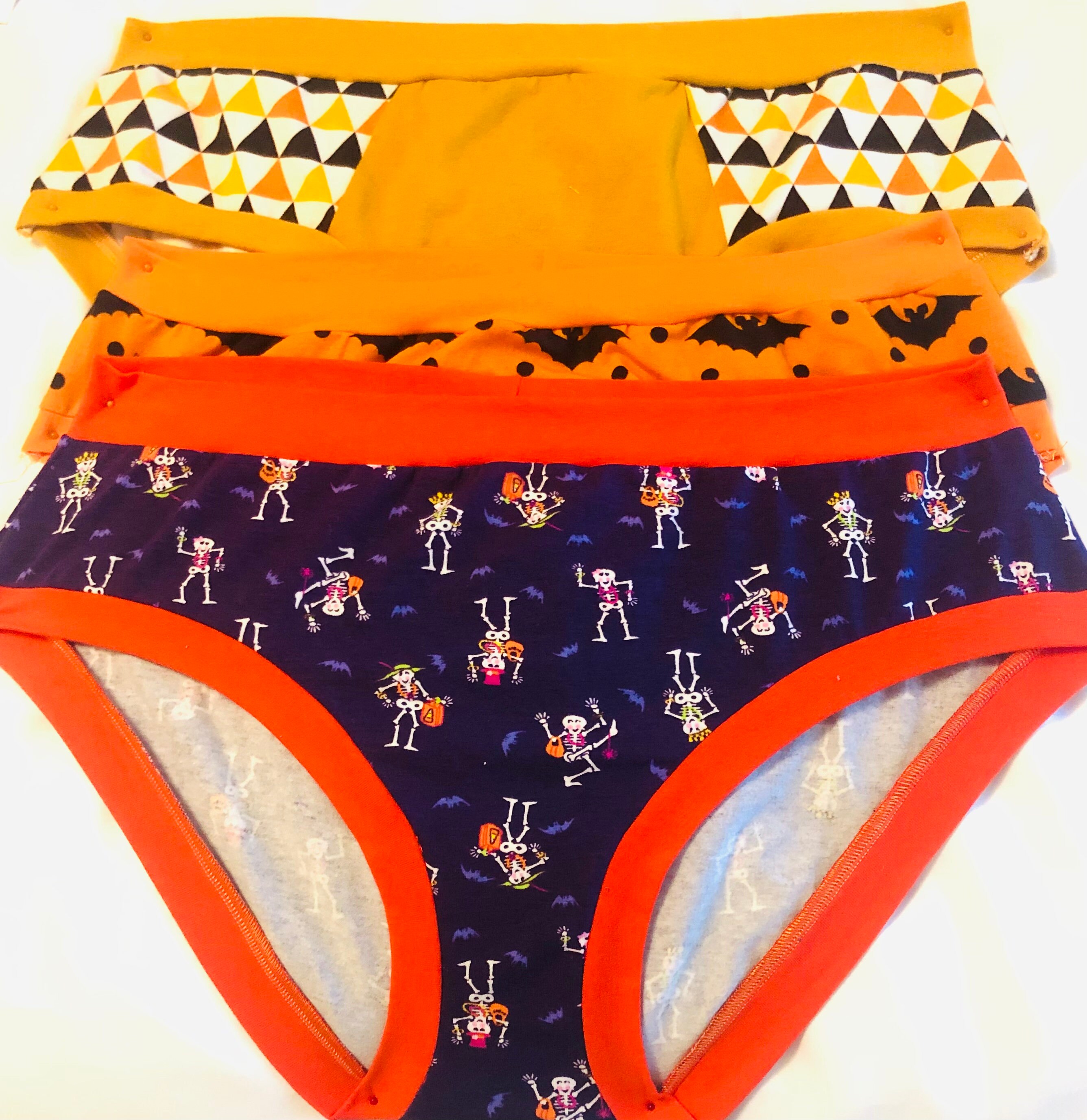Halloween Panties| 3 Pairs Halloween Panties| Halloween Bat Panty ...