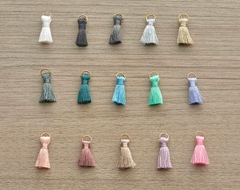 10 Pcs of Mini Tassels DIY Craft Supplies Jewelry Tassels Chunky Tassel ...