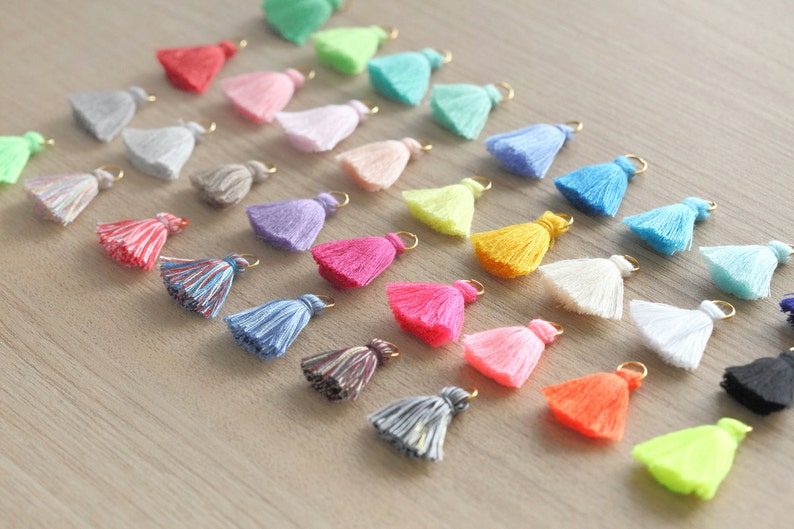 10 Pcs of Mini Tassels DIY Craft Supplies Jewelry Tassels | Etsy
