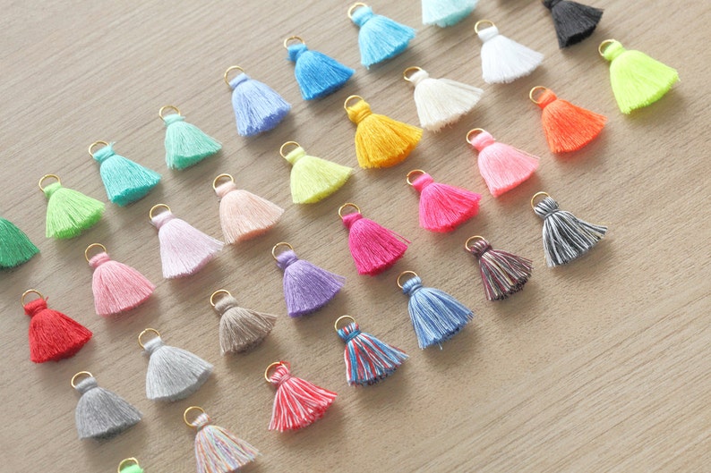 10 Pcs of Mini Tassels DIY Craft Supplies Jewelry Tassels Chunky Tassel ...