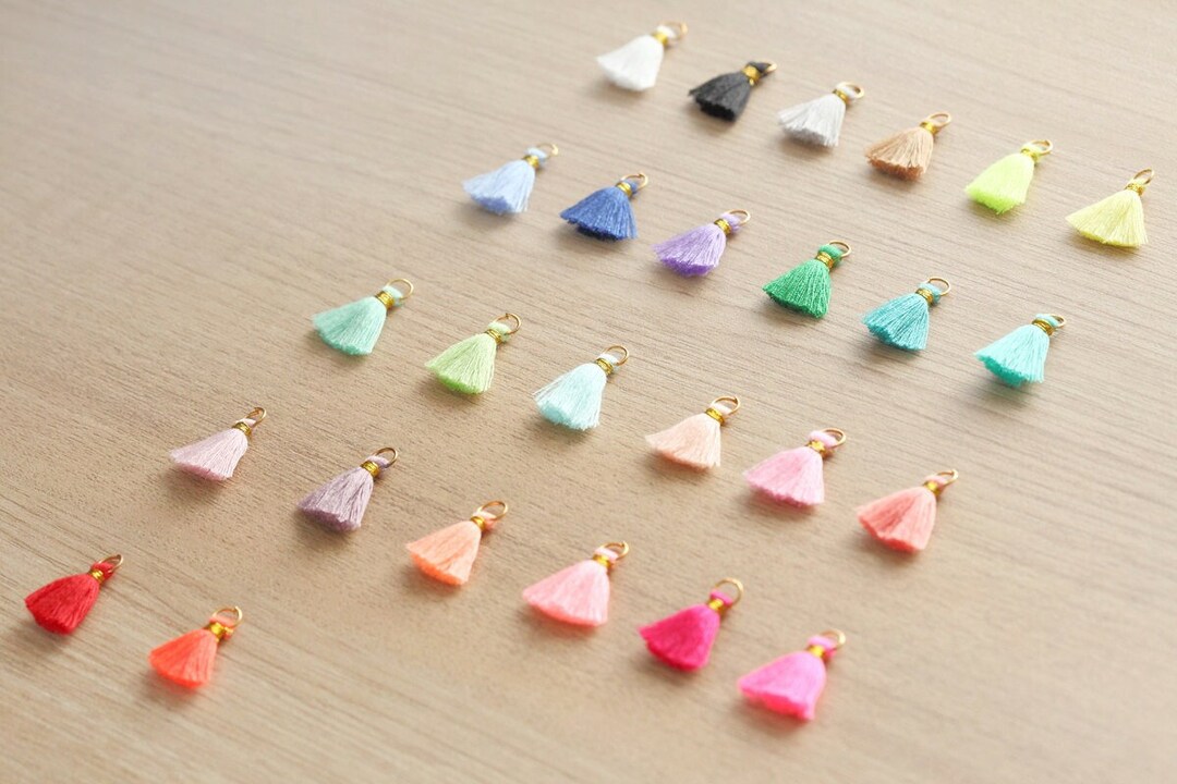10 Pcs of Mini Tassels DIY Craft Supplies Jewelry Tassels Chunky Tassel ...