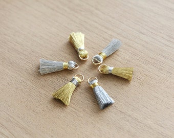 10 Pcs of Mini Tassels DIY Craft Supplies Jewelry Tassels Chunky Tassel ...