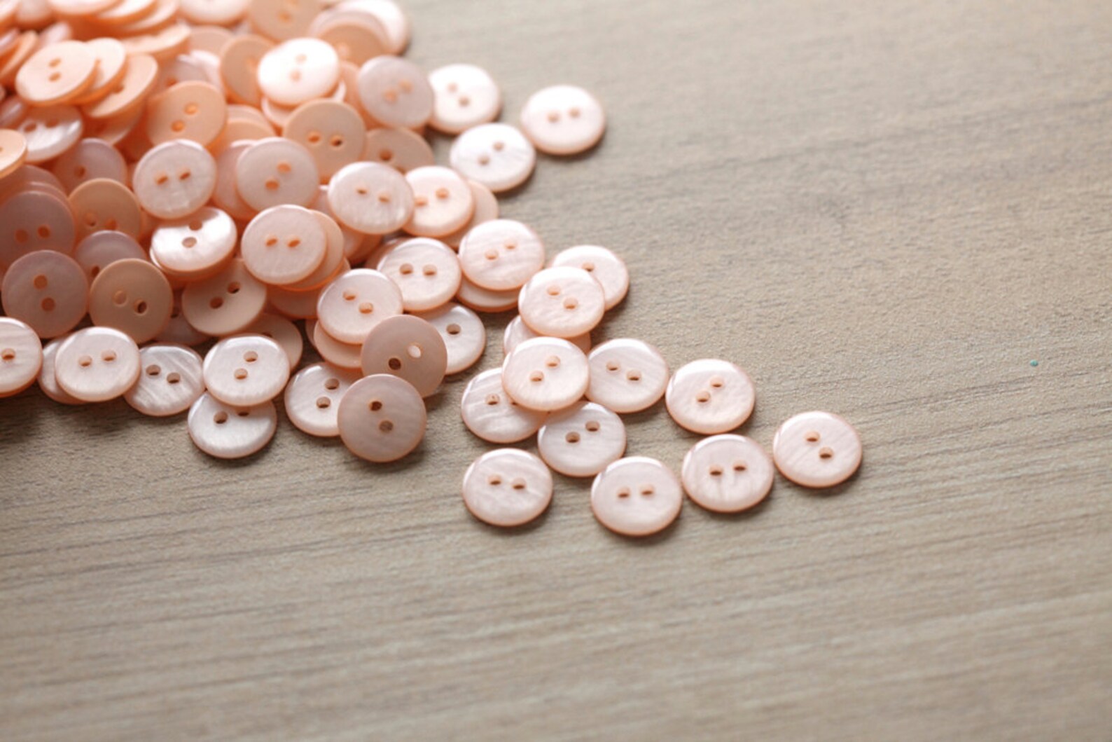 Plastic Buttons 50 Pcs of Peach Plastic Buttons 10mm | Etsy