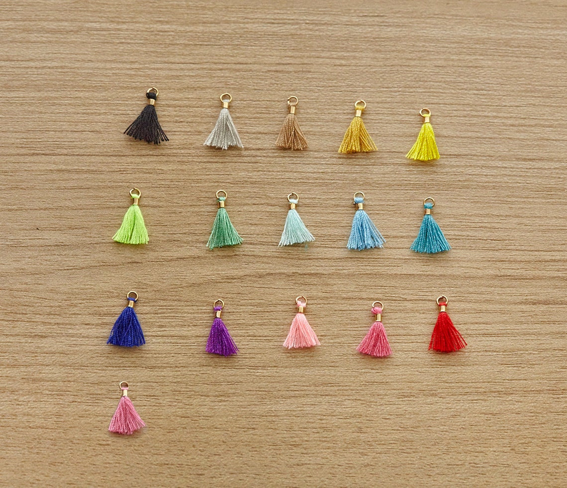 10 Pcs of Mini Tassels DIY Craft Supplies Jewelry Tassels Chunky Tassel ...