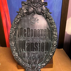 Personalized Haunted Mansion Attraction Inspired Plaque Customizable ...