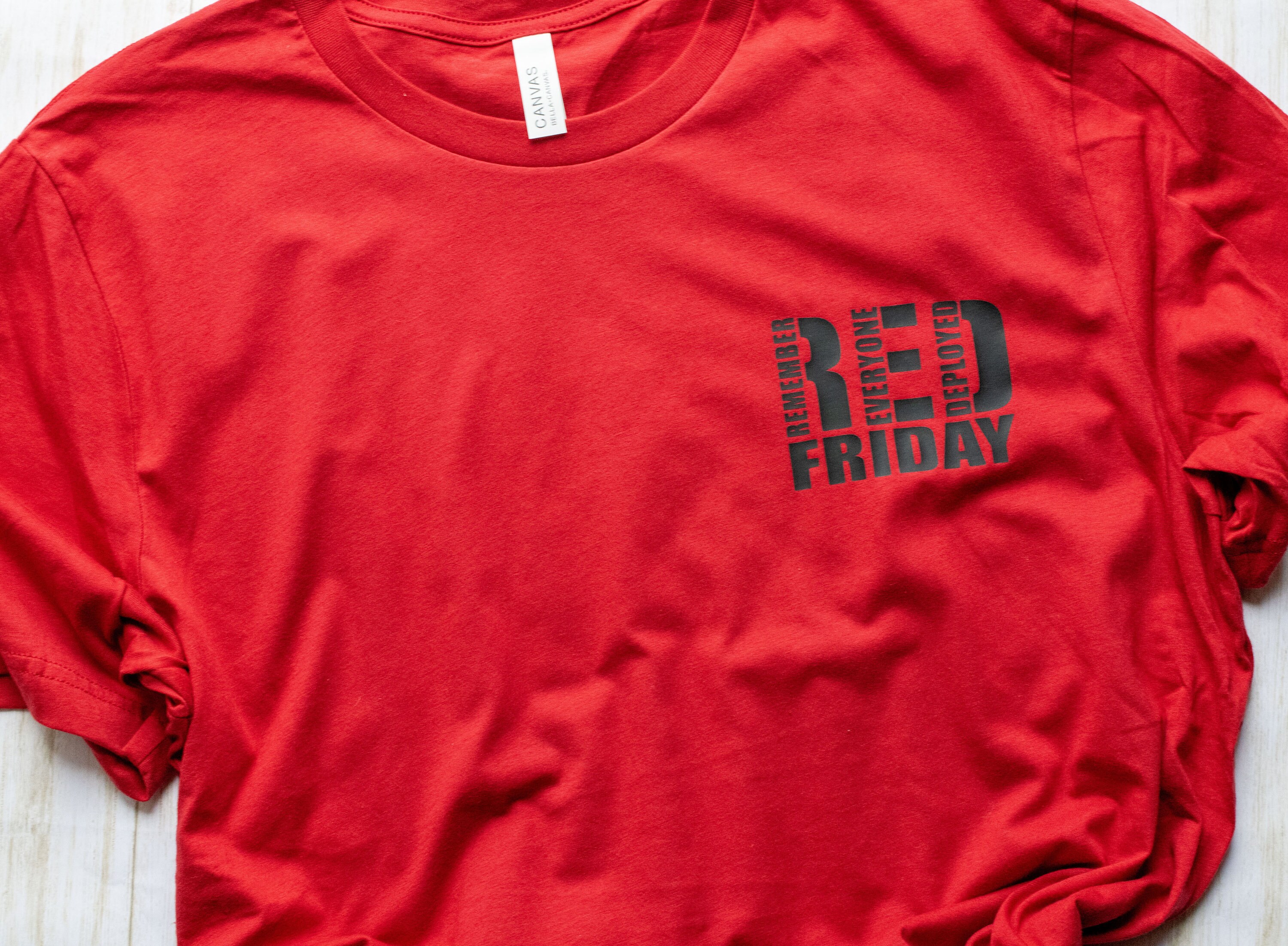 Red Friday Shirt Remember Everyone Deployed Red T-shirt - Etsy