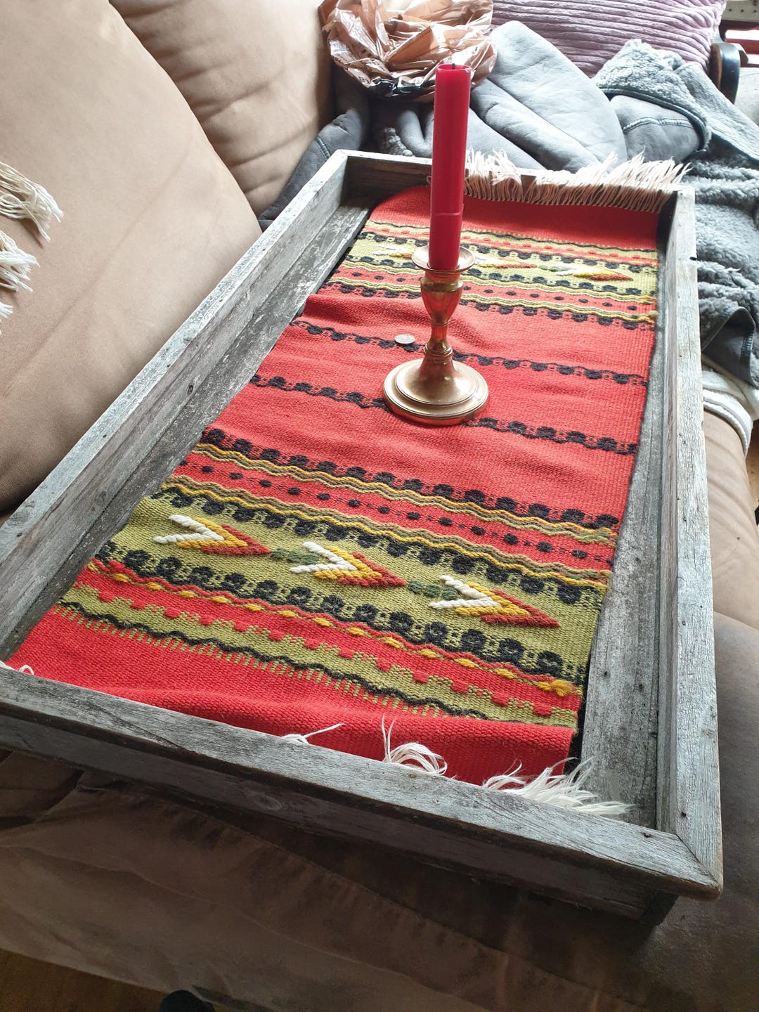 Scandinavian Handwoven Norwegian Table Runner: Scandinavian Folk Art ...