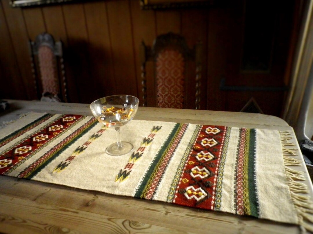 Scandinavian Norwegian Vintage Weaving Nordic Folk Art Craft Handwoven ...