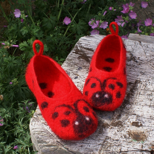 Ladybug Shoes - Etsy