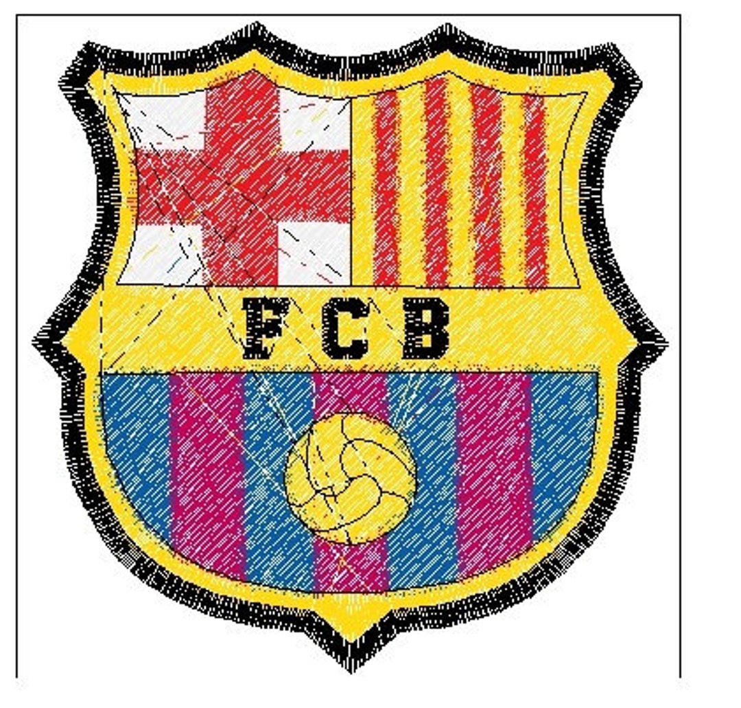 Football Logo FCB machine Embroidery Pattern-instant Download - Etsy
