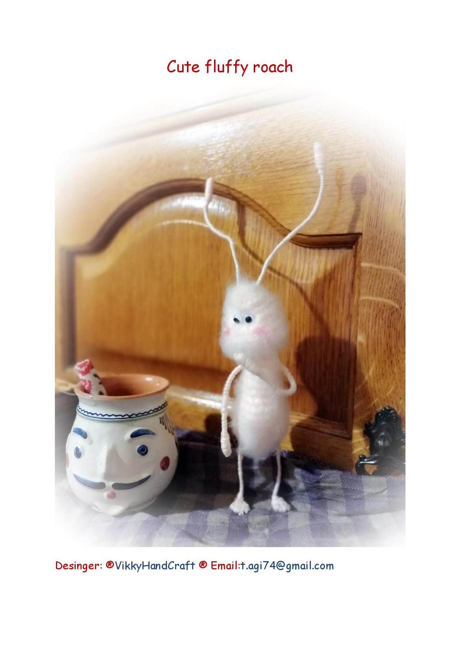 Cute Fluffy Roach-crochet Pattern-instant Download-pdf File - Etsy