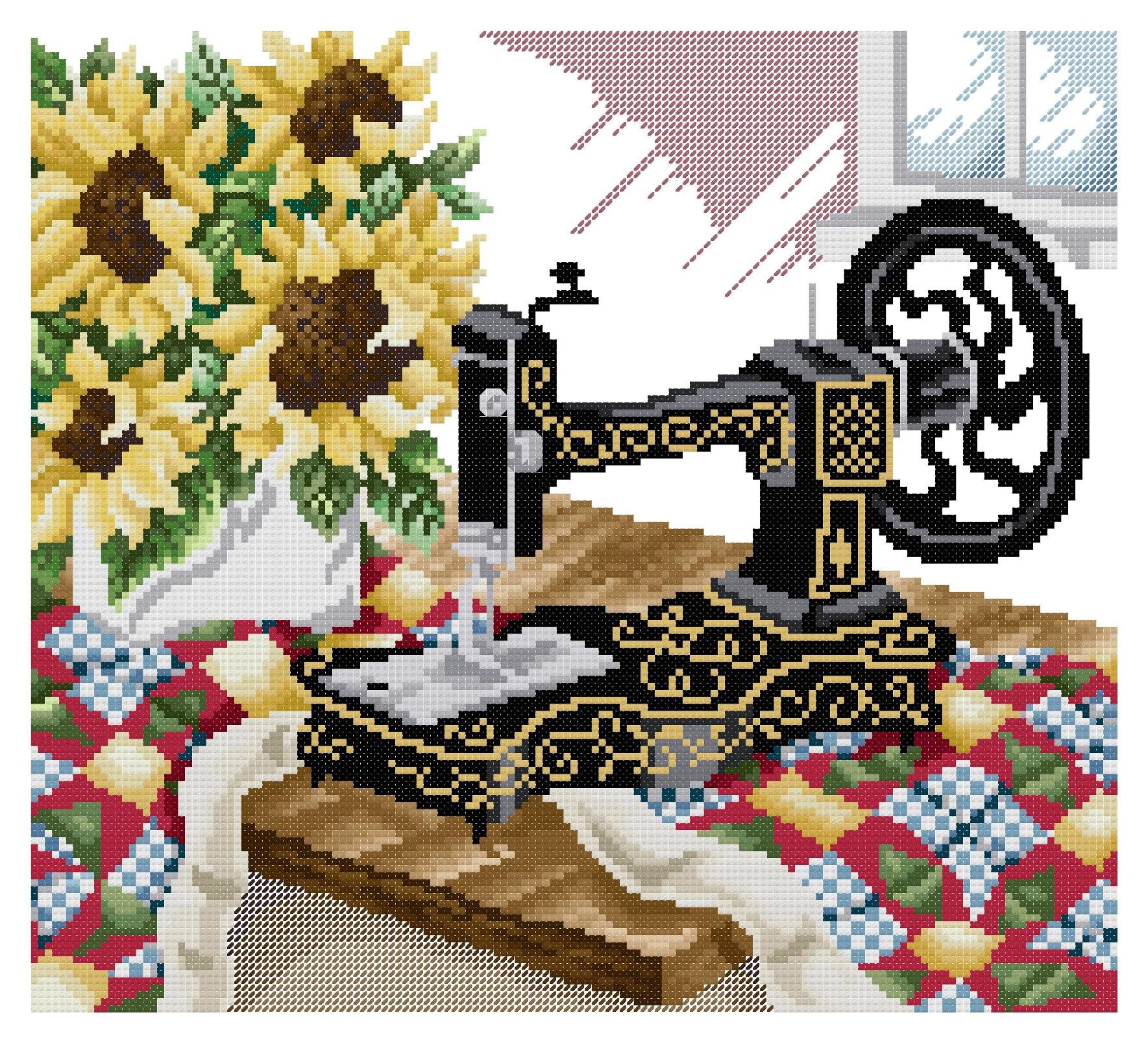 Sewing-cross Stitch Pattern-instant Download PDF File - Etsy