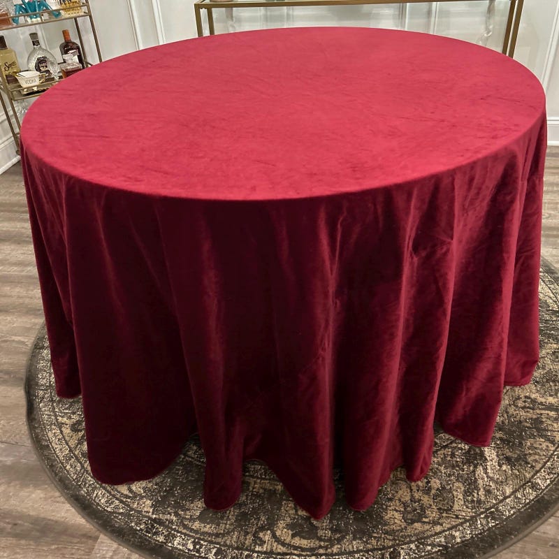 Burgundy Tablecloth - Etsy
