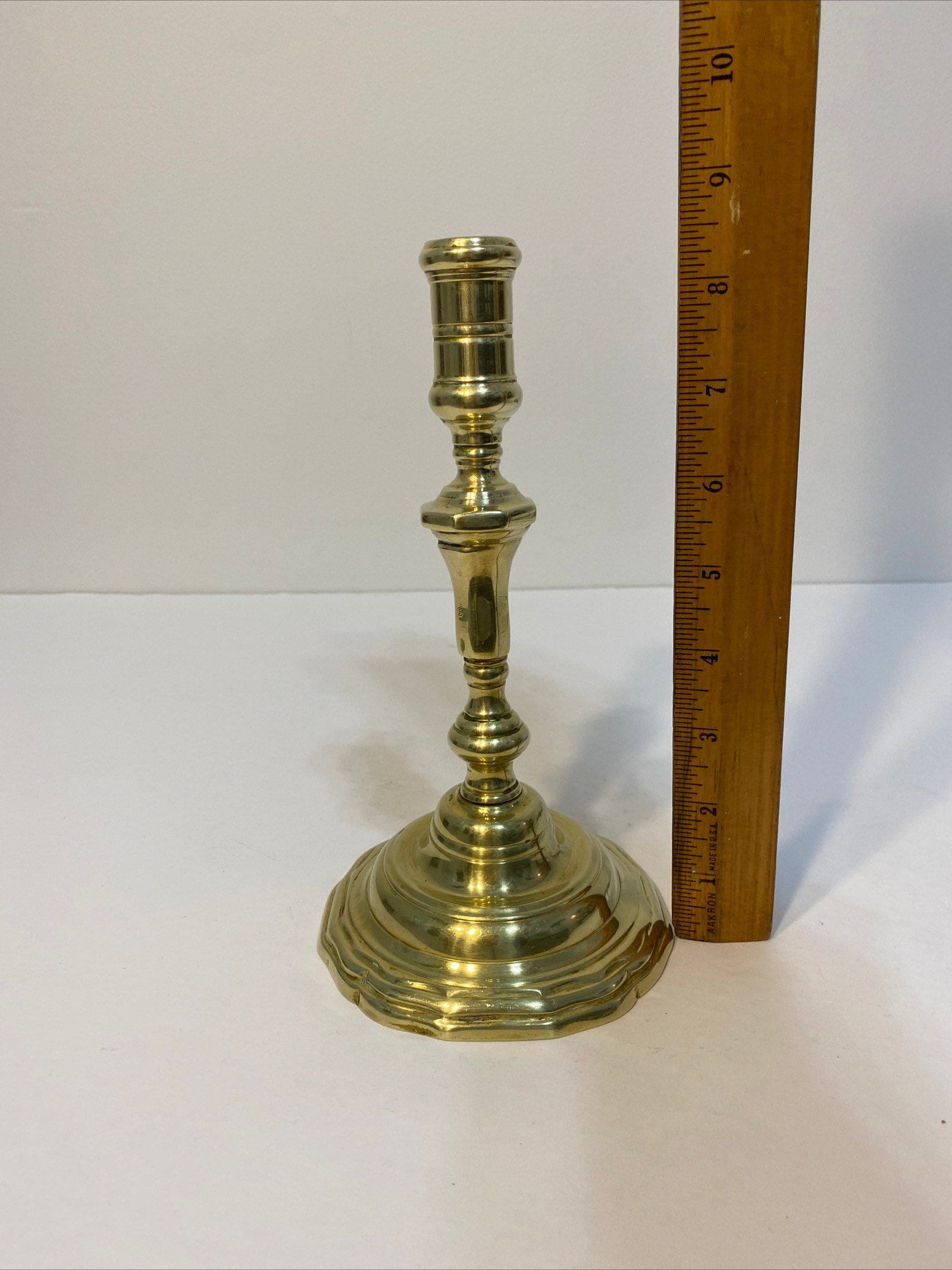 Vintage Baldwin Smithsonian Institution Forged Brass Heavy Candlestick ...