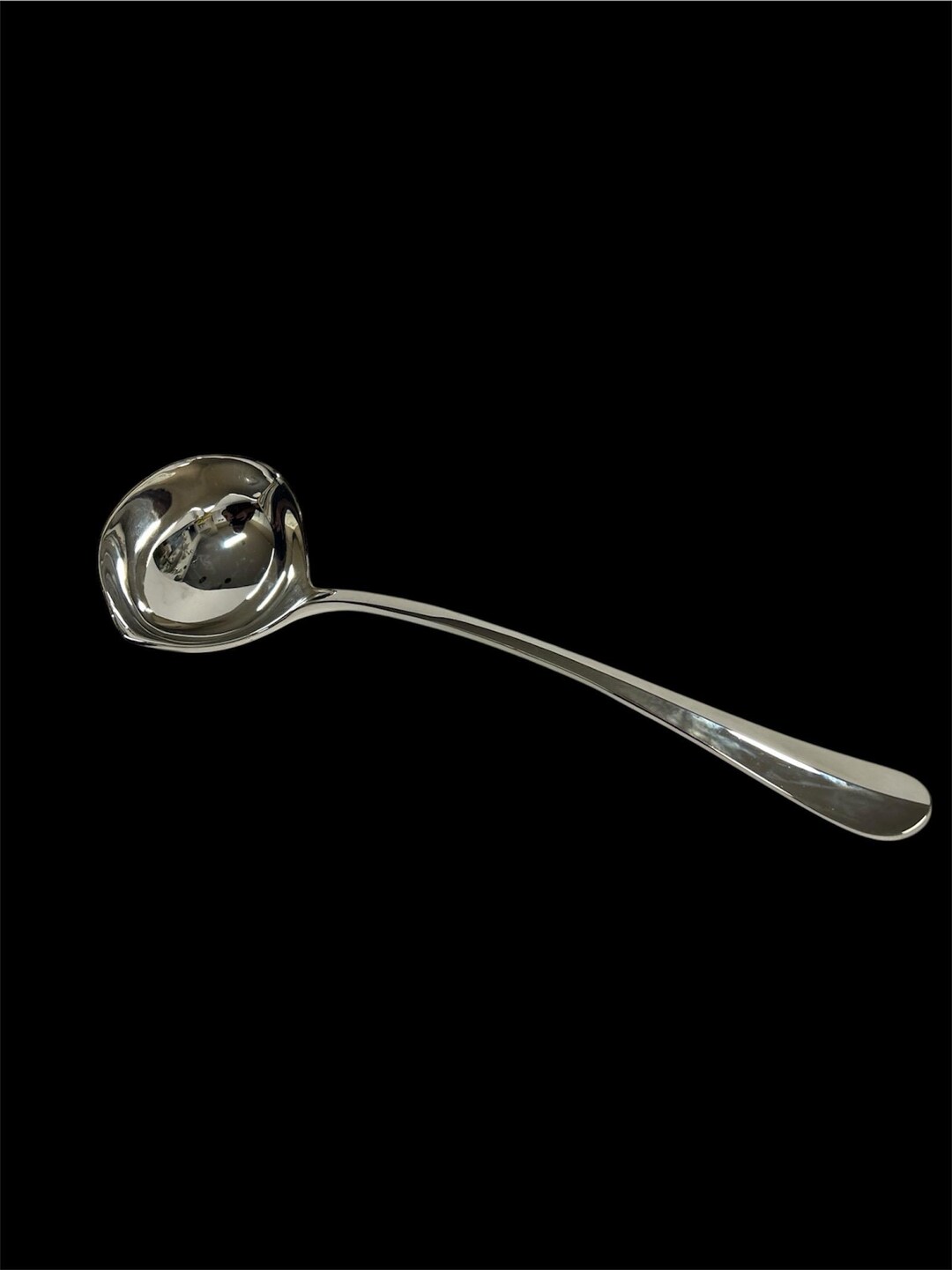 Large 13" Godinger Silver Co Soup/punch Ladle Double Spout Long Handle ...