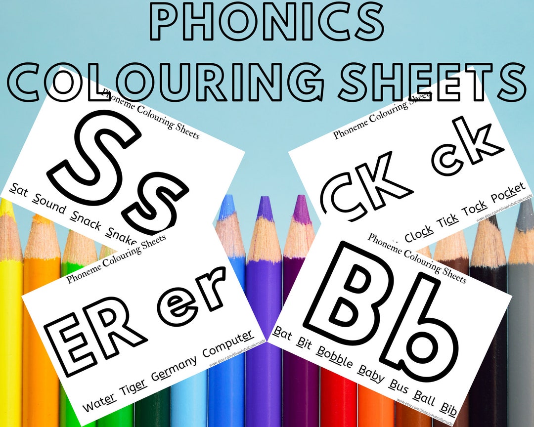 Phonics Phoneme Colouring Sheets - Etsy