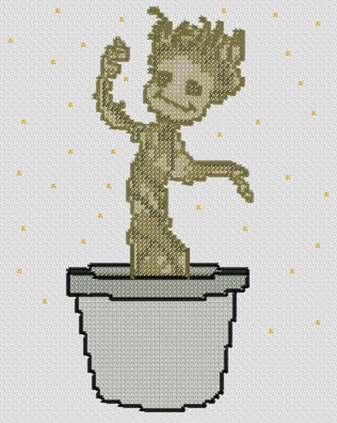 Baby Groot - Cross Stitch Pattern - Etsy