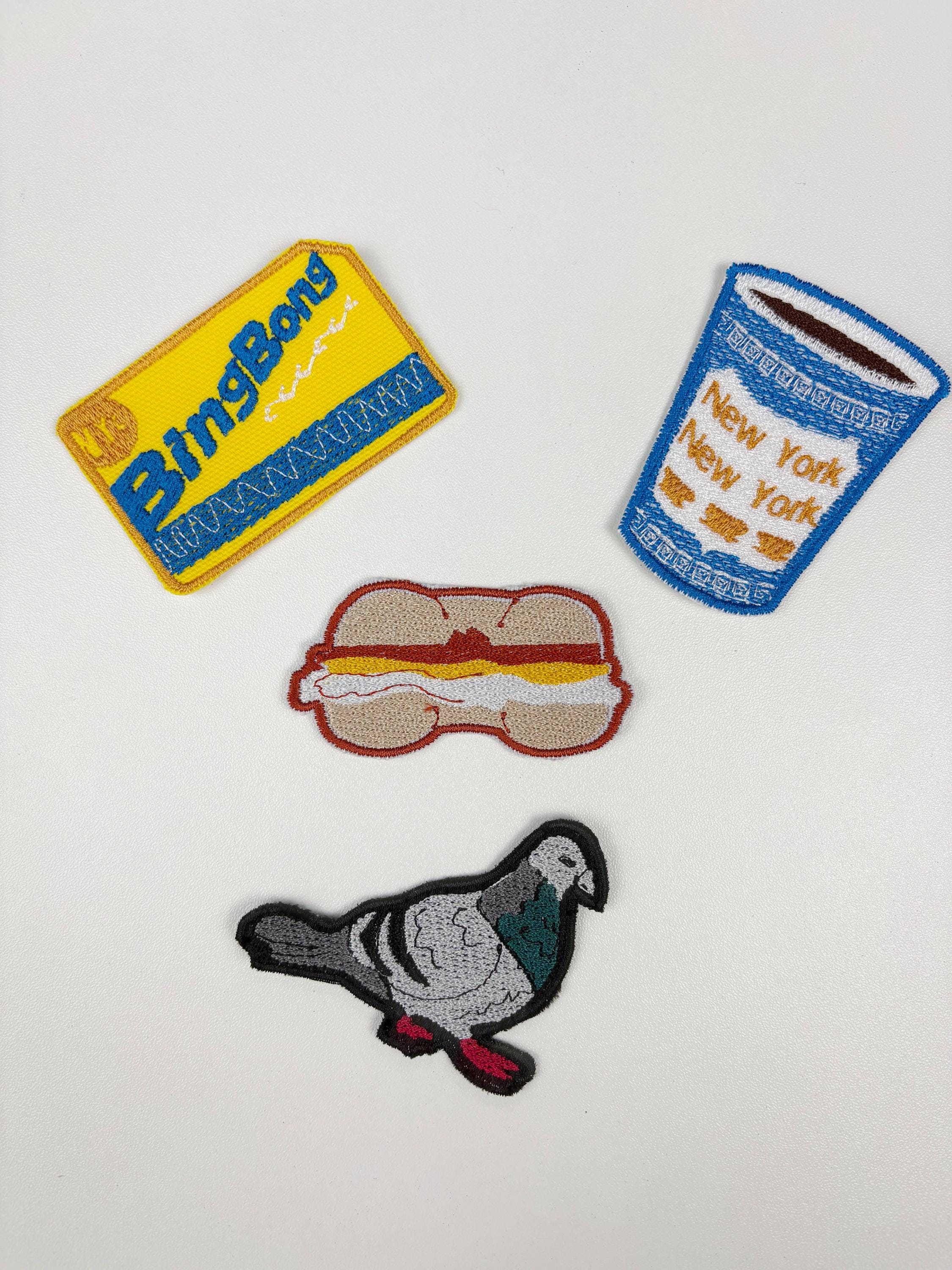 Bacon Egg and Cheese Iron-on Patch: Embroidered NYC Staple - Etsy
