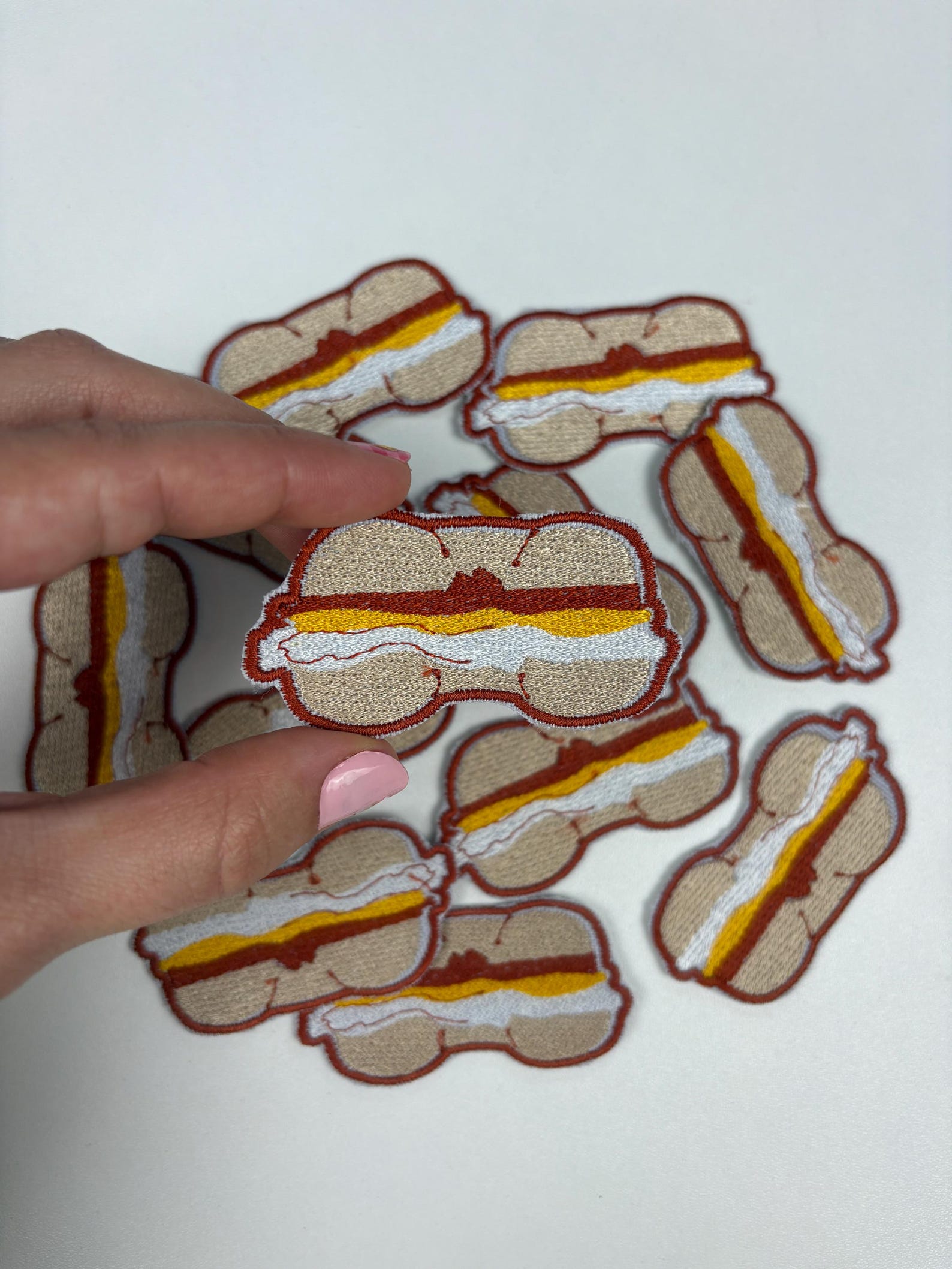 Bacon Egg and Cheese Iron-on Patch: Embroidered NYC Staple - Etsy