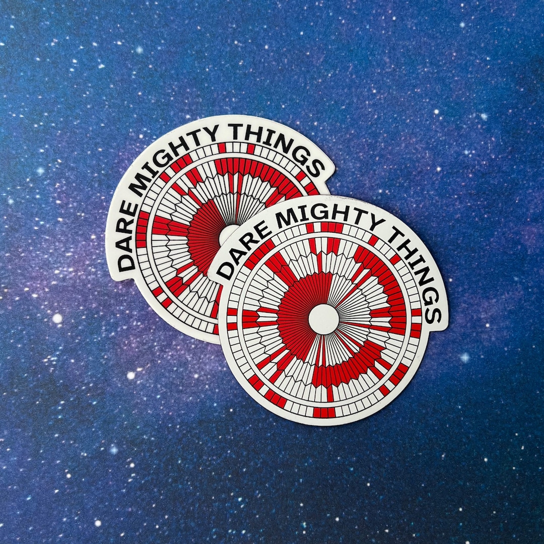 Dare Mighty Things Sticker or Magnet, Mars Perseverance Rover Parachute ...