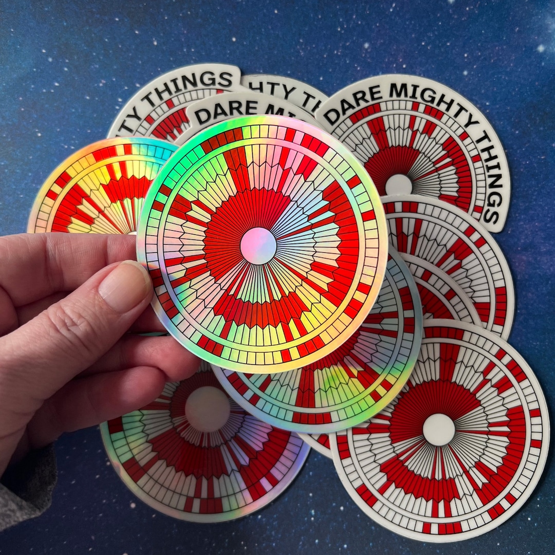 Dare Mighty Things Sticker, Mars Perseverance Rover Parachute Stickers ...