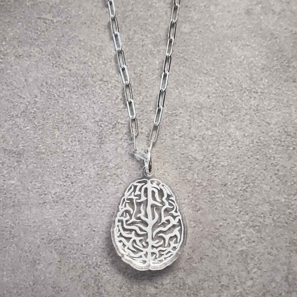 Human Brain Necklace Anatomical Human Brain Pendant Great - Etsy