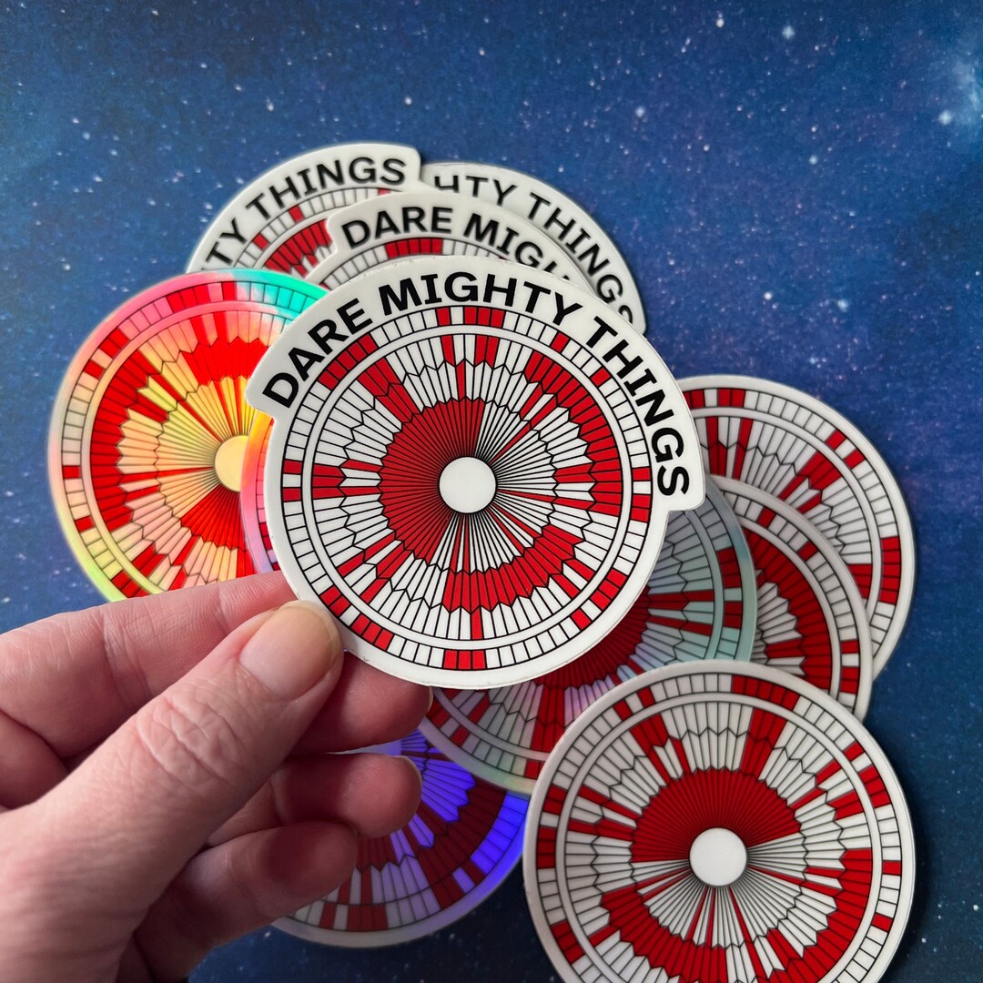 Dare Mighty Things Sticker or Magnet, Mars Perseverance Rover Parachute ...