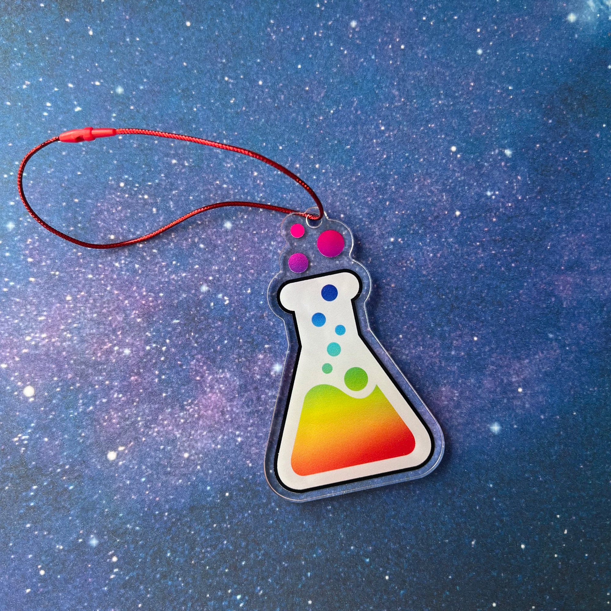 Rainbow Erlenmeyer Flask Christmas Tree Ornament Inclusive Science ...
