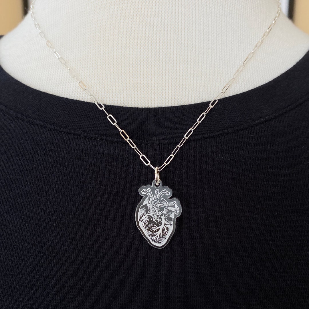 Anatomical Human Heart Pendant Necklace- Great Valentine's Gift for ...