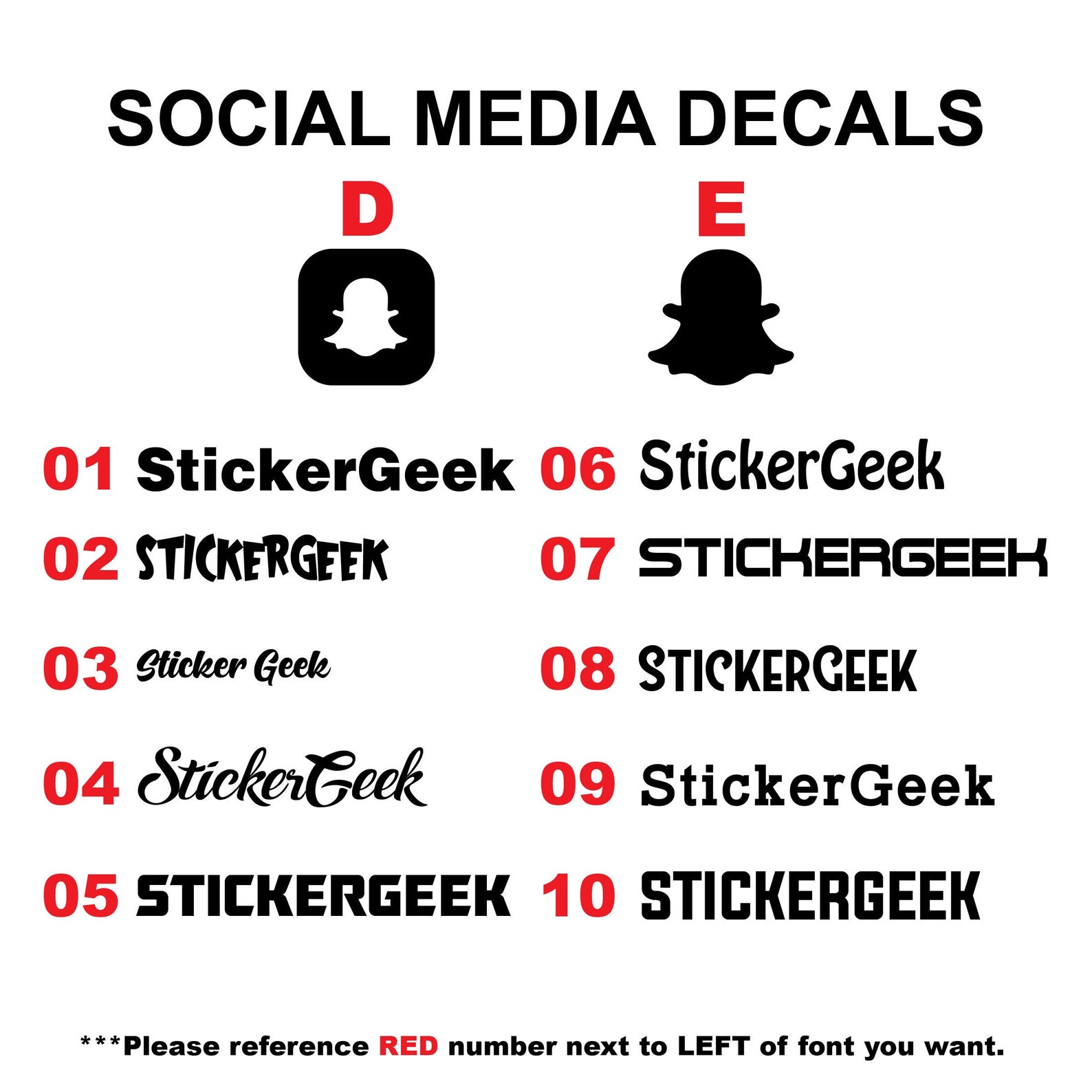 Custom Social Media SnapChat Car Truck Decal Sticker Username | Etsy