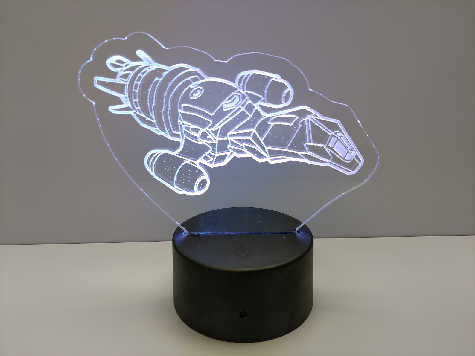 Acrylic LED Lights Sign Custom Laser Etched Design - Etsy