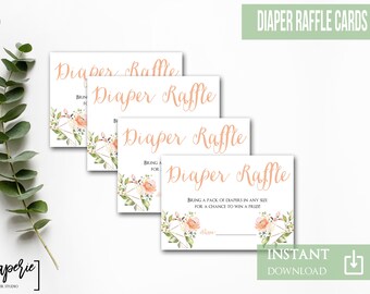 Leafy Diaper Raffle - Etsy