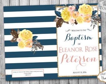 INSTANT DOWNLOAD Printable Folding Baptism Program LDS - Etsy