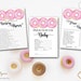 INSTANT DOWNLOAD Pink Donut BABY Games Package Printable Donut Baby ...