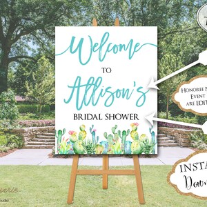 INSTANT DOWNLOAD Cactus Welcome Sign Printable Southwest - Etsy