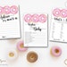 INSTANT DOWNLOAD Pink Donut BABY Games Package Printable Donut Baby ...