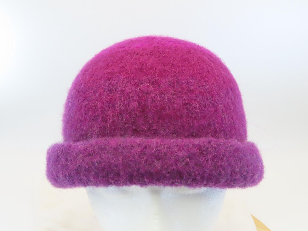 Hat Wool Felted AMA With Rolled Brim Small 20-21 - Etsy