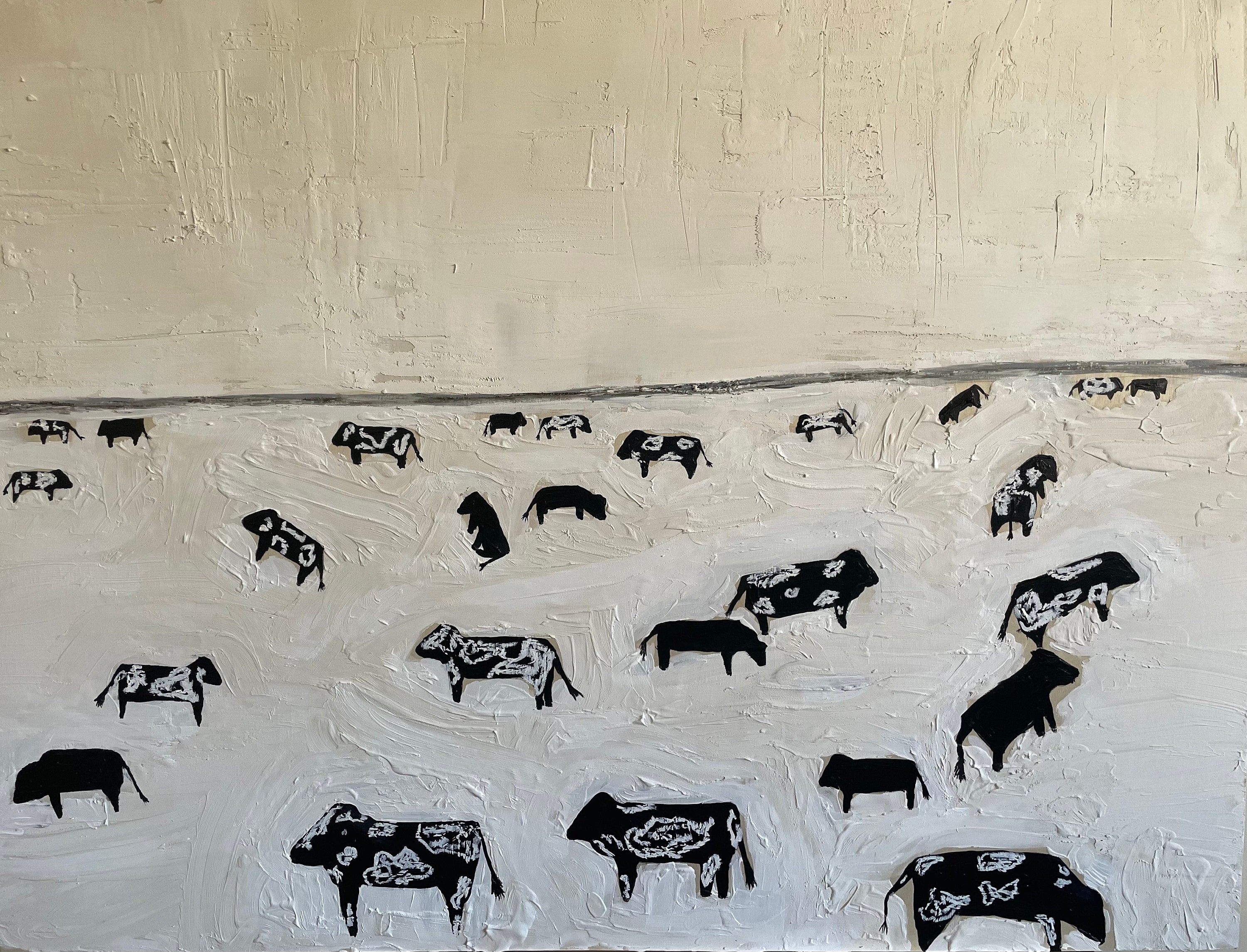 Abstract Cow Herd - Etsy