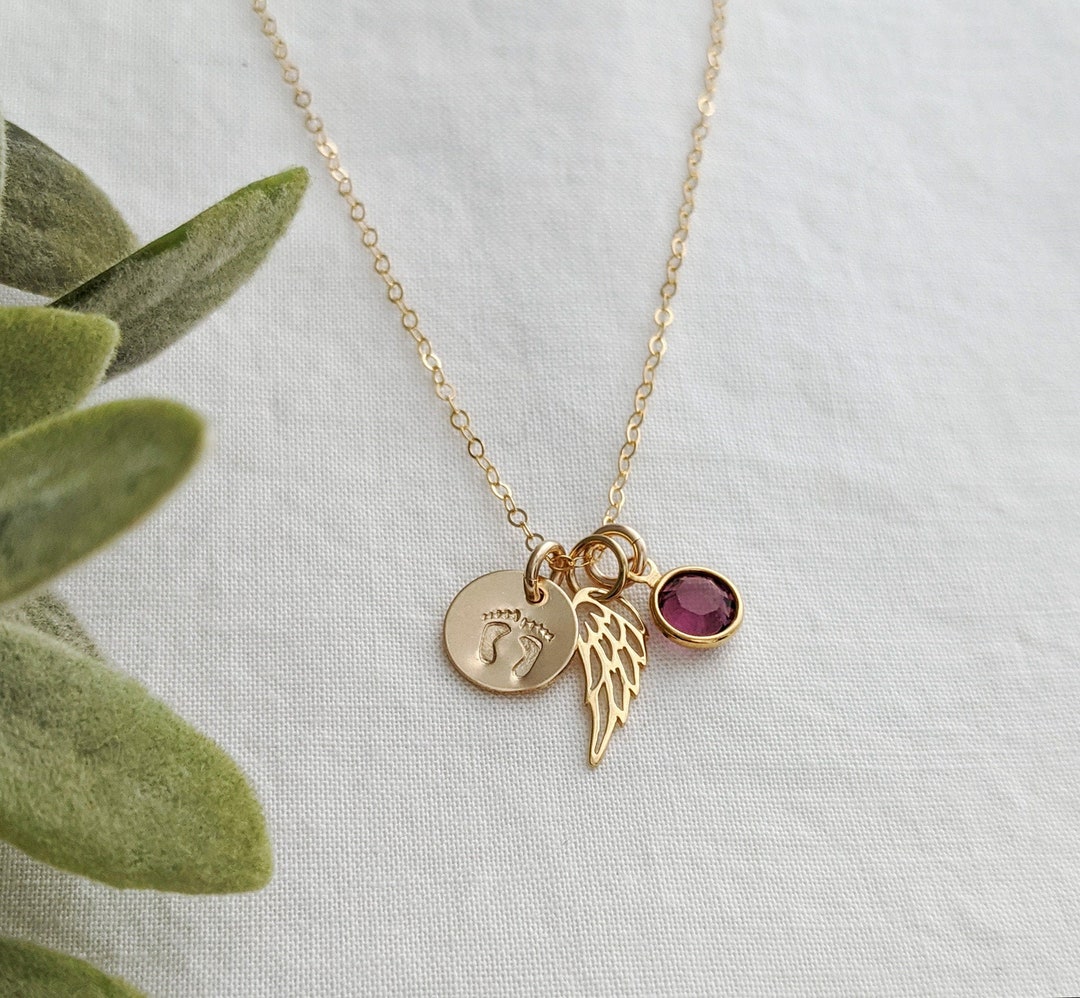Infant Loss Necklace, Miscarriage Necklace, Miscarriage Gift, Angel ...