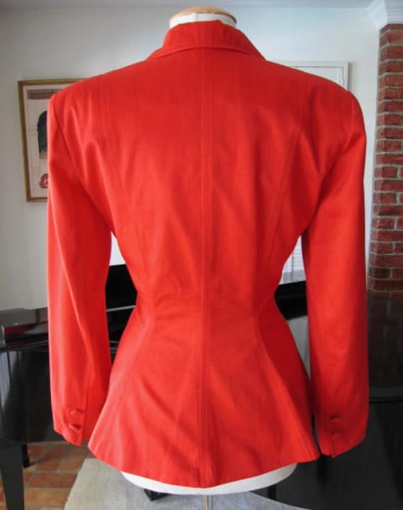 Patrick Kelly Paris Red Corset Jacket / 80s Patrick K… - Gem