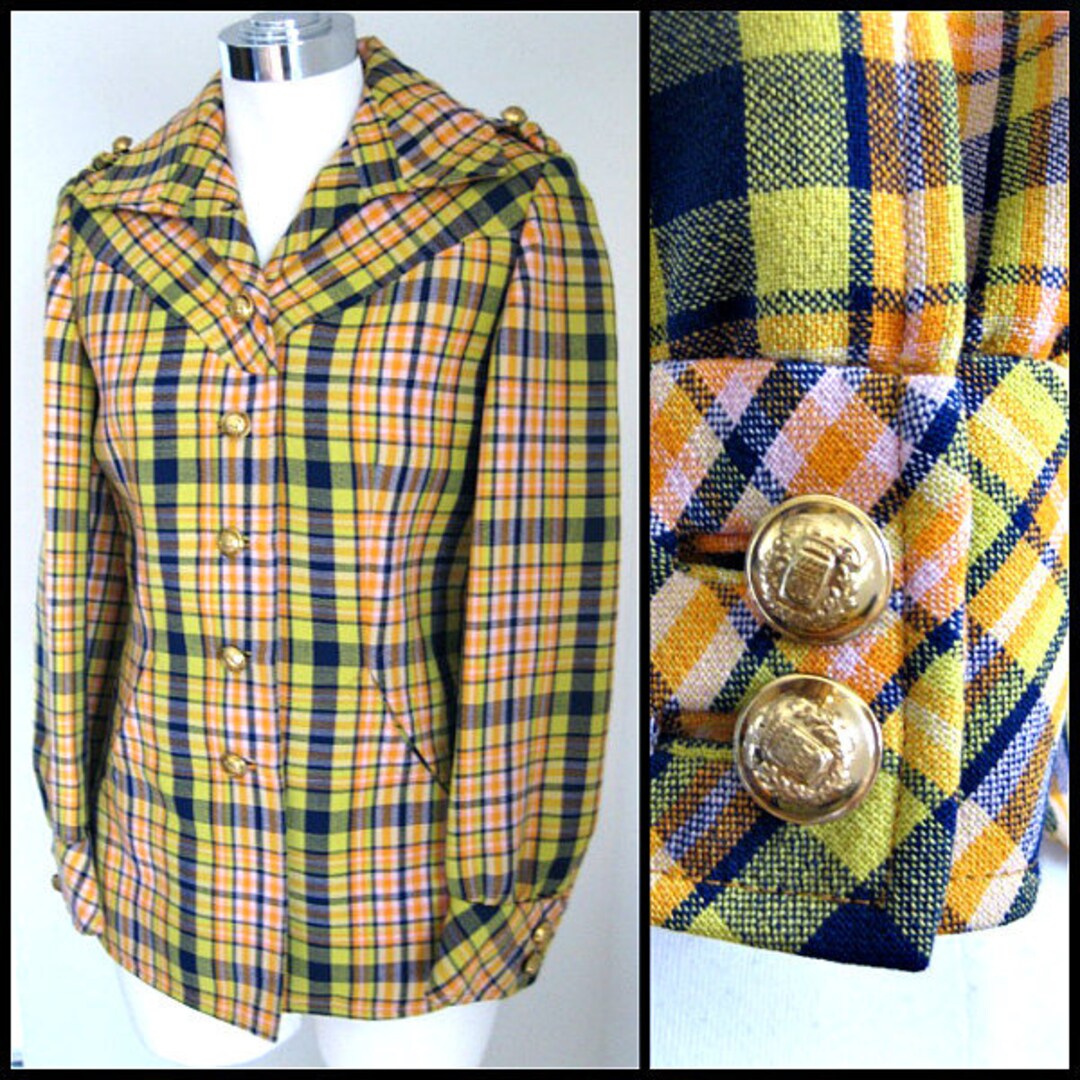 Adolfo Jacket / Vintage 60s Adolfo Jacket / Mod Adolfo Jacket / Fits XS ...