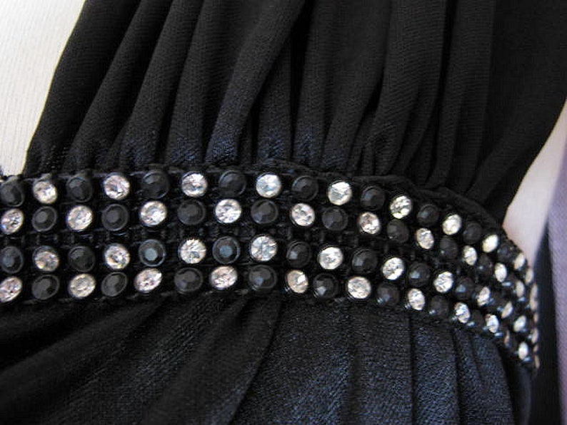 60s Old Hollywood Gown / Fits M / Vintage Glamour Gown / One Shoulder ...