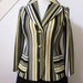 Mod Jacket / Fits S / 60s Striped Jacket / Mod Knit Jacket / Vintage ...