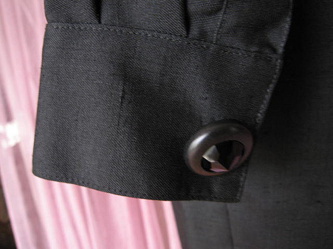 Steve Fabrikant Tuxedo Dress / Vintage Tuxedo Dress / Fits S / Silk ...