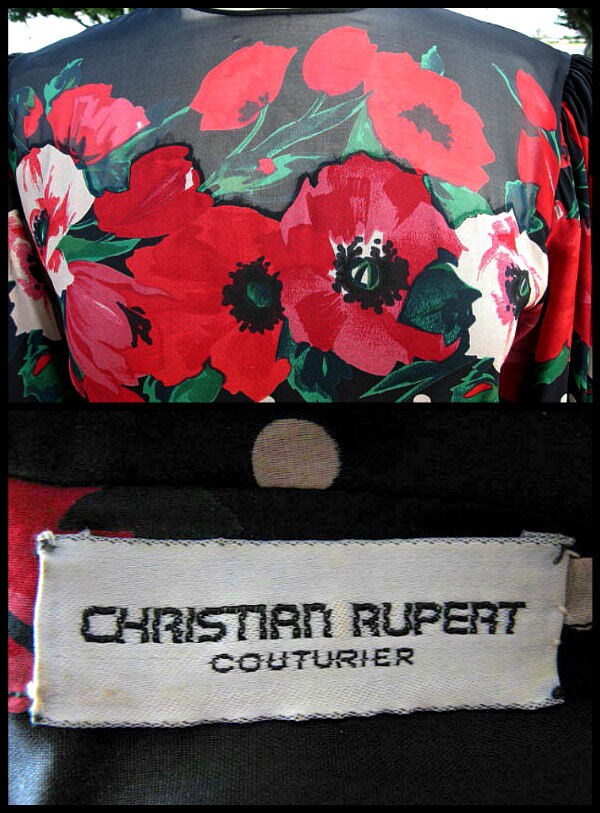 CHRISTIAN RUPERT Couturier / Christian Rupert Couture Gown / 80s ...