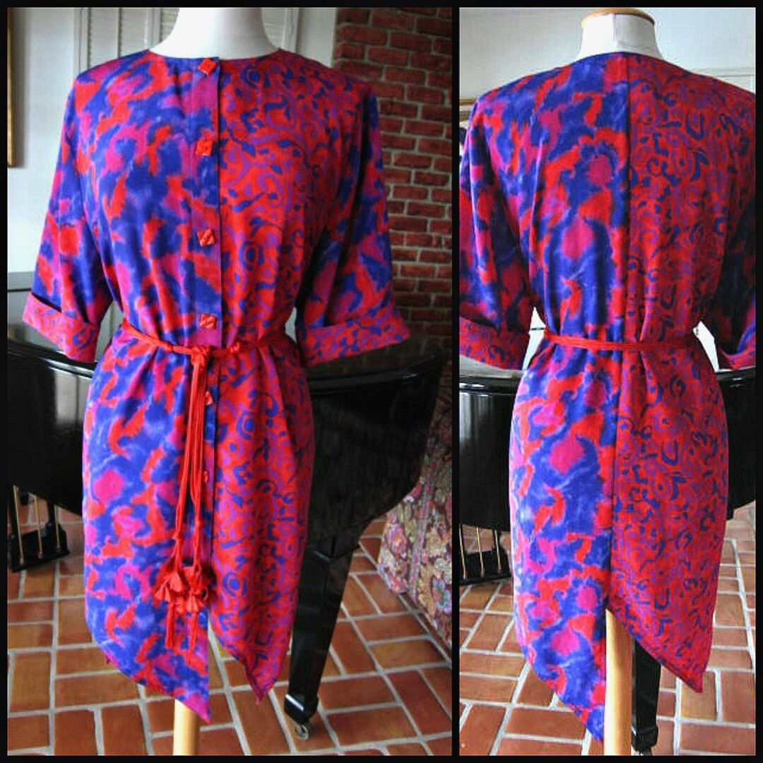 Maggie Shepherd Collage Duster Dress: Australian Wearable Art (S-M) - Etsy